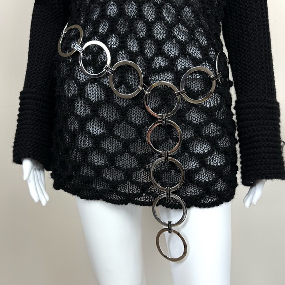 St. John | Accessories | Nwt St John Silver Toned Circle Chain Link ...
